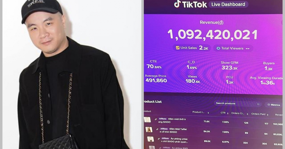 Bị nói hết thời phải livestream bán hàng, NTK Đỗ Mạnh Cường tung doanh thu 'khủng' - Tinmoi