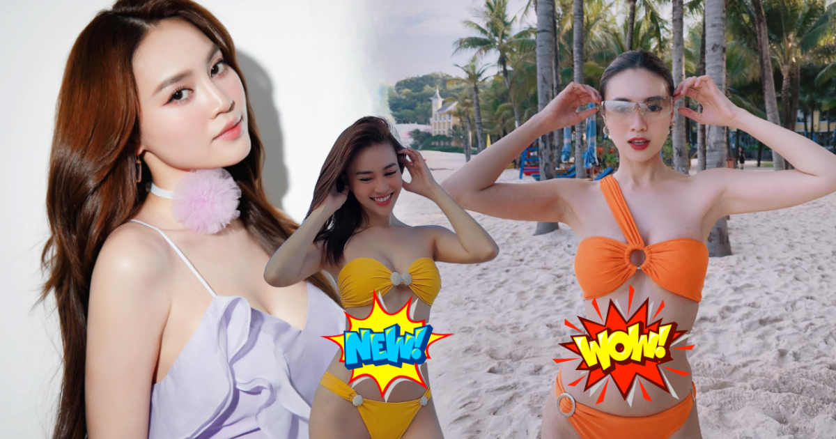 Sôi hơn 1000 độ: Ninh Dương Lan Ngọc phô dáng mượt hơn tơ với đồ bơi siêu bé, o ép cặp ‘tuyết lê ...